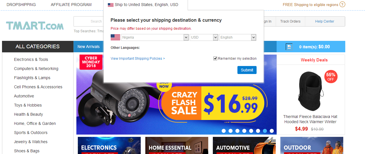 20 Chinese Online Shopping Sites that Ships Free to Nigeria