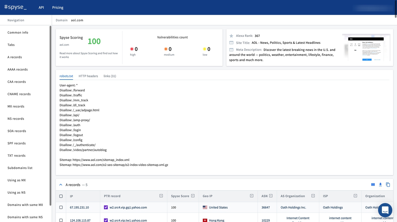 Meet Spyse, A Cybersecurity Search Tool for Webmasters