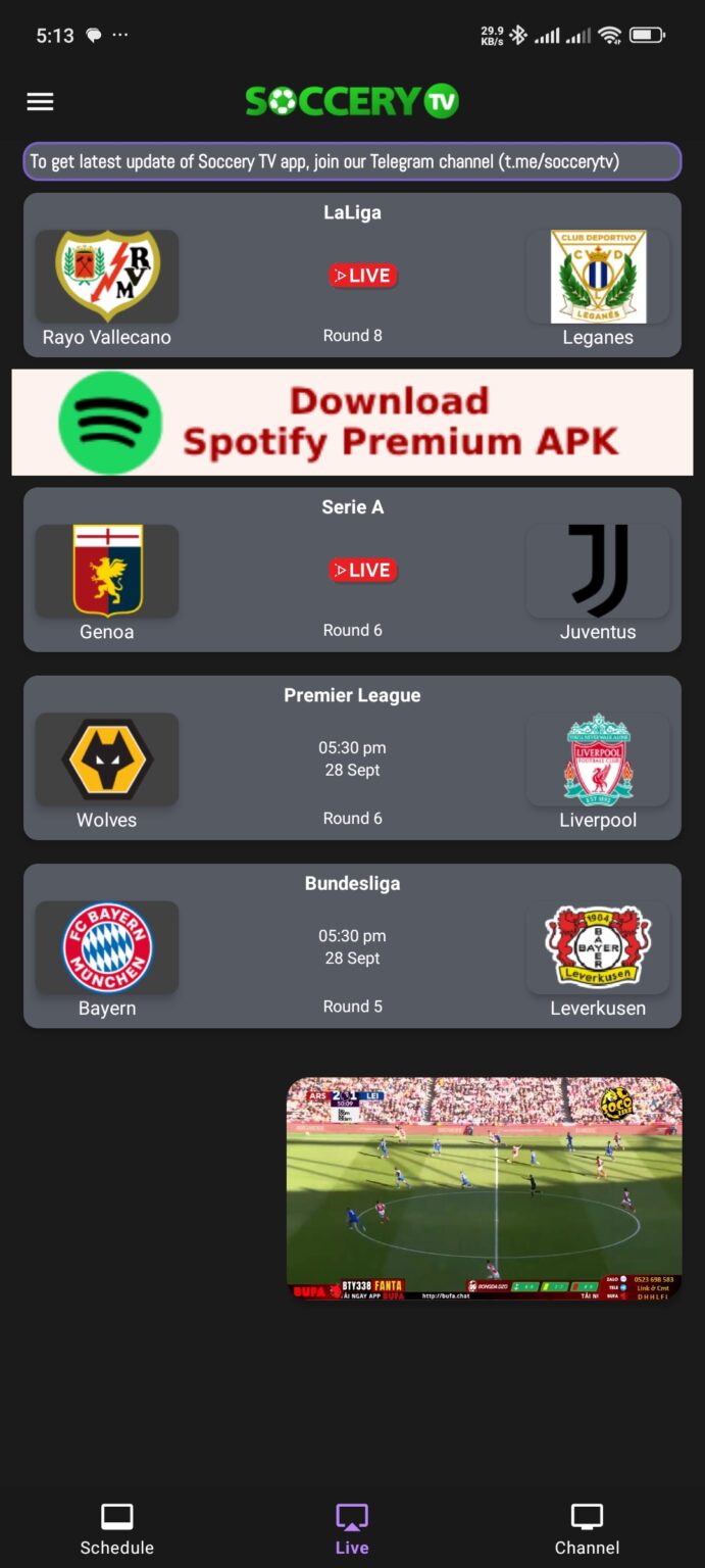 14 Apps to Watch Live Football Matches Free on Android, iOS & Smart TV