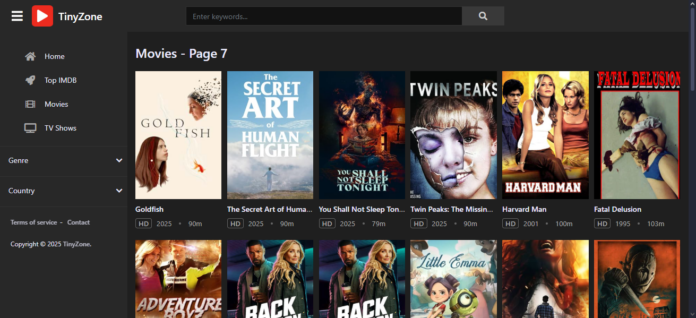 TinyZone TV: Lets You Download or Stream Movies Free and in HD